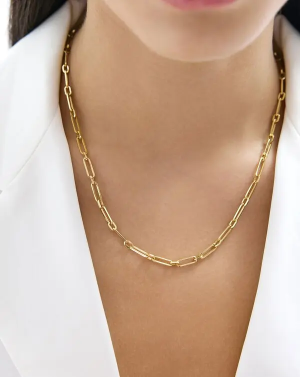 Ring Concierge Long Link Chain Necklace