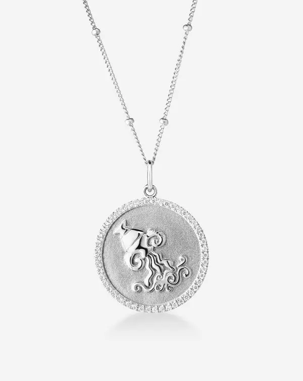 Ring Concierge Taurus Zodiac Medallion Necklace - One-color