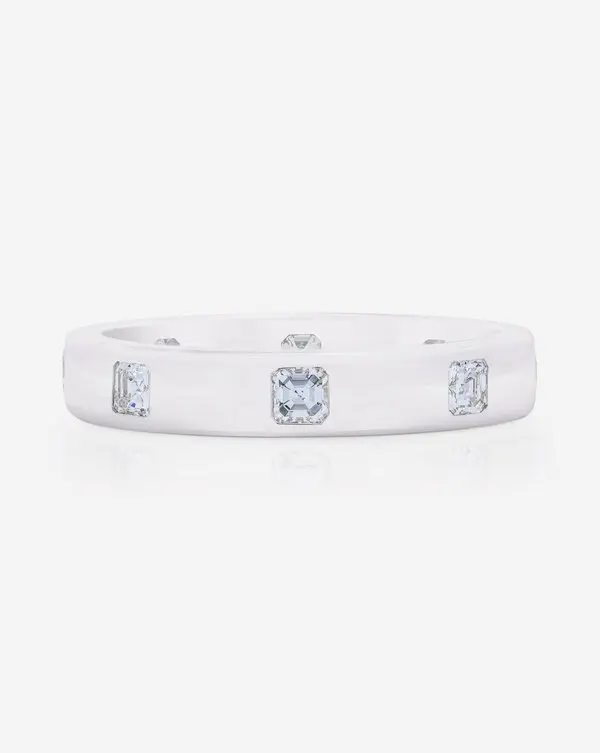 Ring Concierge Asscher Luxe Inlay Eternity Band - One-color