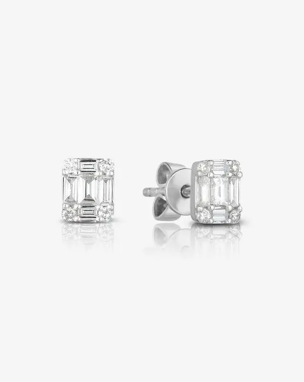 Ring Concierge Petite Illusion Stud Earrings - One-color