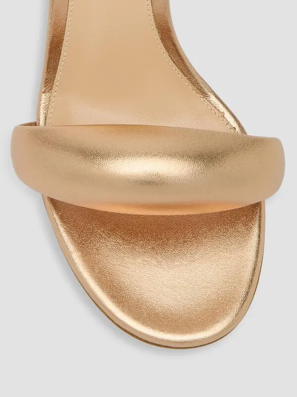 GIANVITO ROSSI Bijoux 85mm Leather Mules - Gold