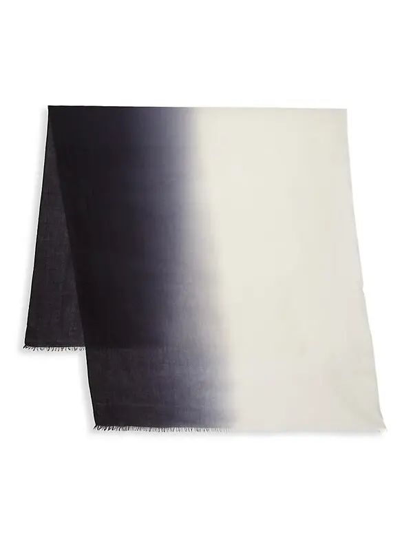 Sofia Cashmere Ombré Cashmerescarf - Black White