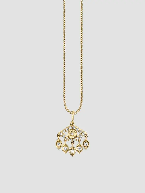 SYDNEY EVAN 14k & Diamond Fringe Evil Eye Necklace