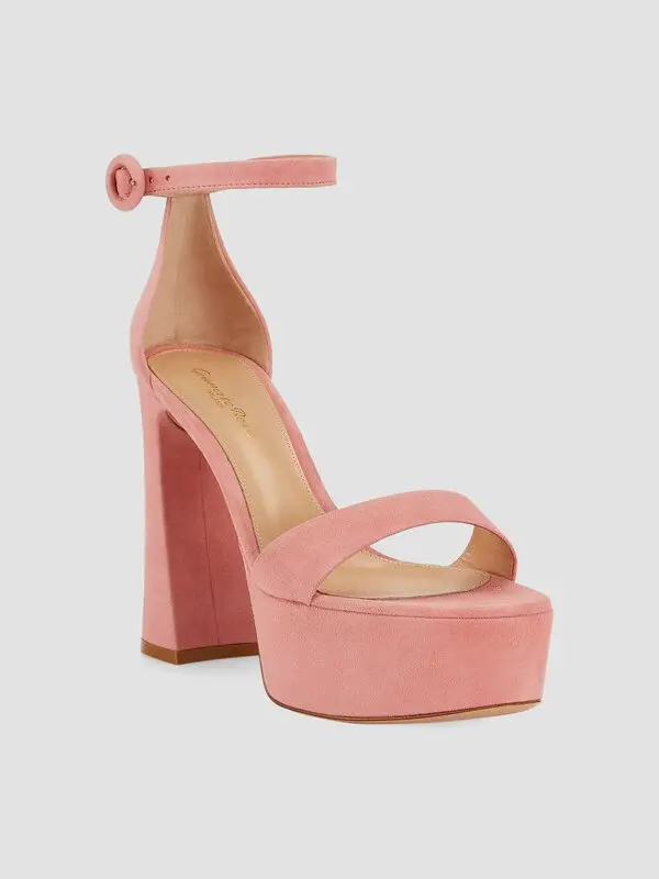 GIANVITO ROSSI Holly 70mm Suede Platform Sandals
