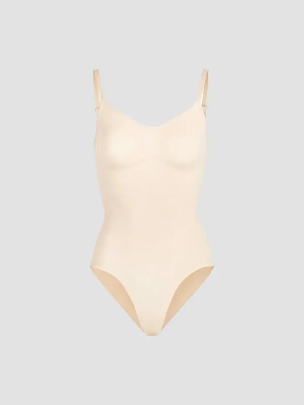 SKIMS Seamless Sculpt Brief Bodysuit - Clay