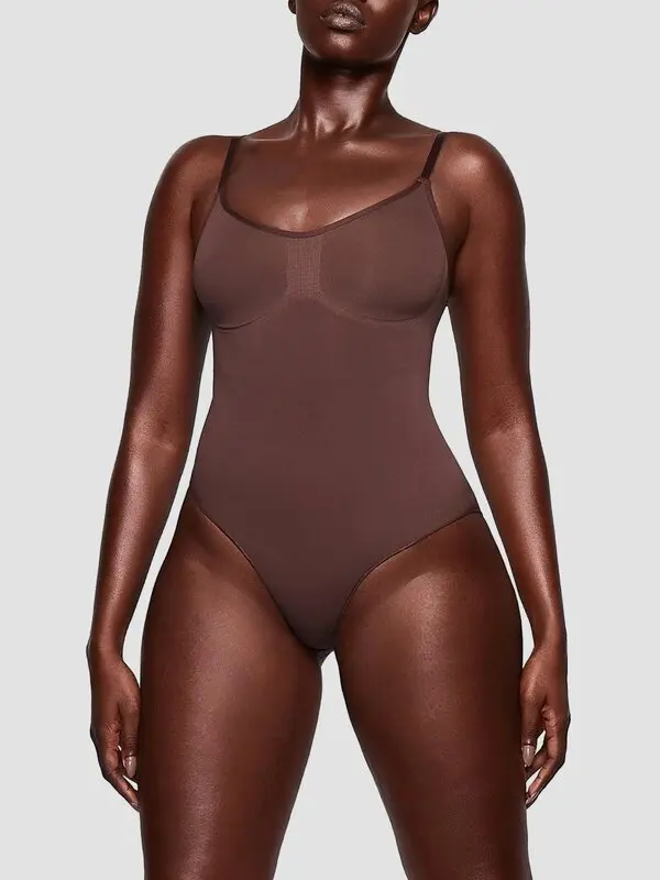SKIMS Seamless Sculpt Brief Bodysuit - Cocoa