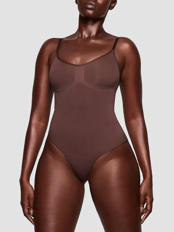 SKIMS Seamless Sculpt Brief Bodysuit - Cocoa