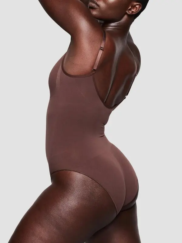 SKIMS Seamless Sculpt Brief Bodysuit - Cocoa