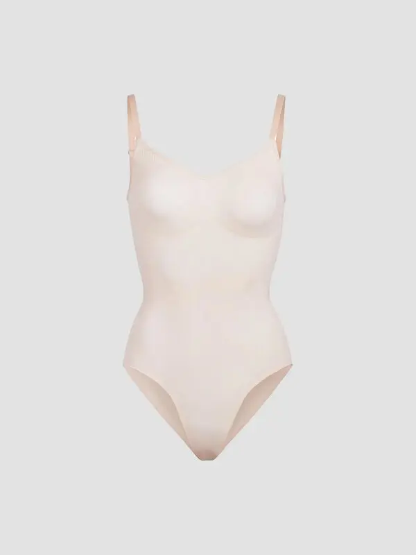 SKIMS Seamless Sculpt Brief Bodysuit - Sand