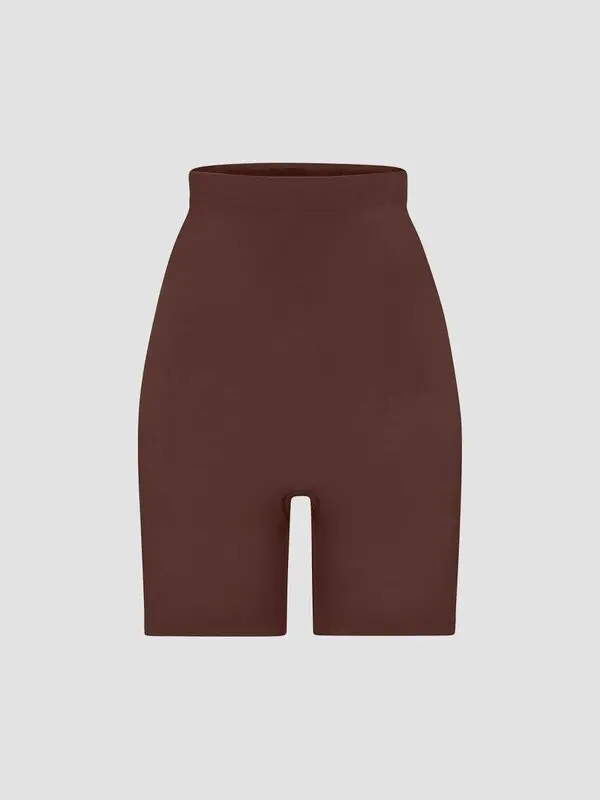 SKIMS Seamless Sculpt High-waisted Above-the-knee Shorts - Cocoa