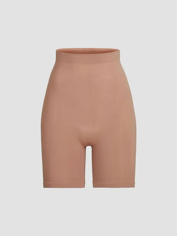 SKIMS Seamless Sculpt High-waisted Above-the-knee Shorts - Sienna