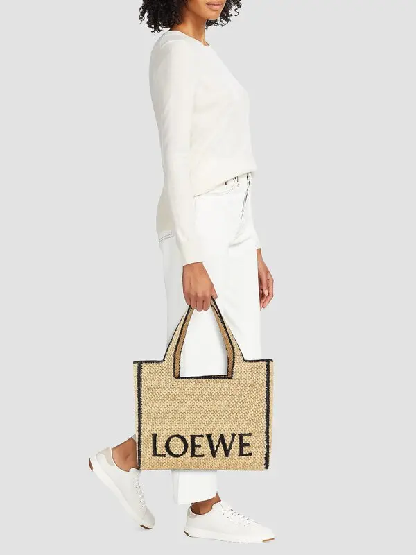 Loewe Font Tote Bag - Natural