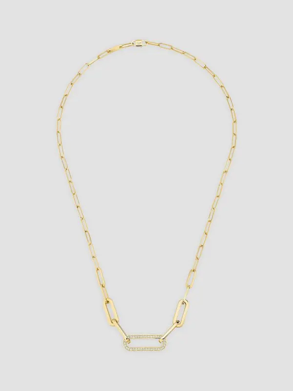 DINH VAN Maillon 18k & Diamond Necklace - Gold