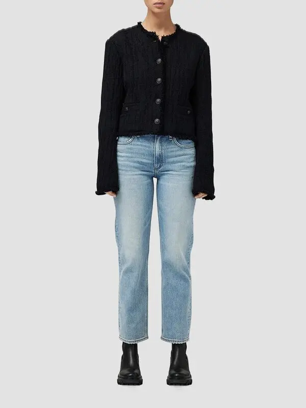 Rag & Bone Harlow Straight Mid-rise Crop Jeans