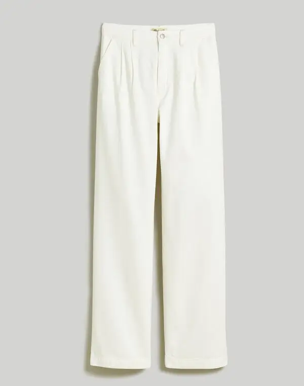 Madewell The Harlow Wide-leg Jean - Tile White