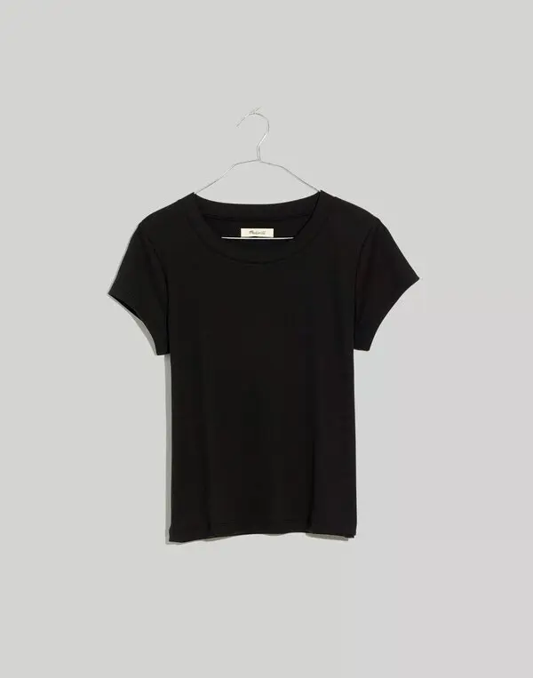 Madewell Plus Supima® Rib Tee - True Black