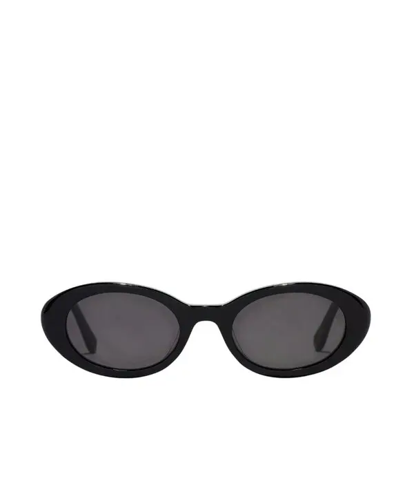 Madewell Russell Oval Sunglasses - True Black