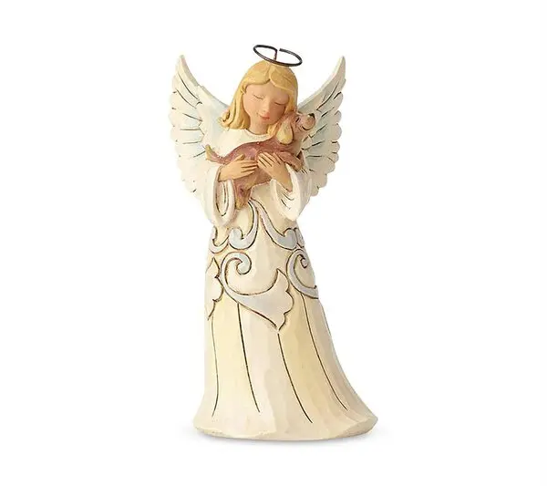 JIM SHORE Enesco Pint Sized Angel With Dog - One-color