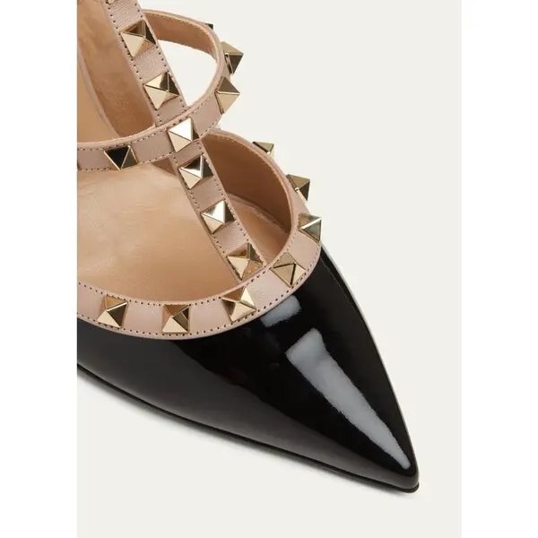 Valentino Garavani Rockstud 100mm Slingback Pumps - Nero