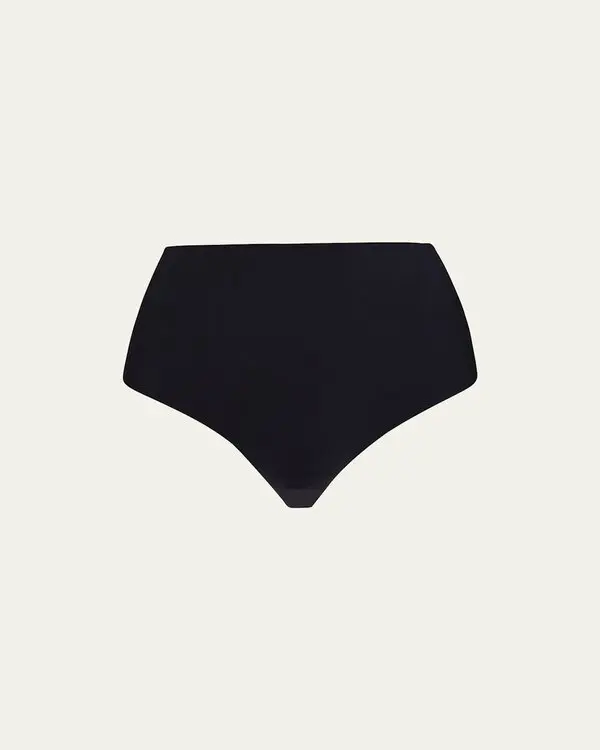 Commando High-rise Zone Smoothing Thong - Black