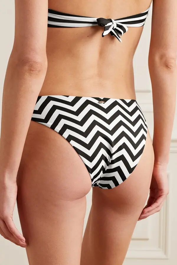 Max Mara Selene Striped Bikini Briefs
