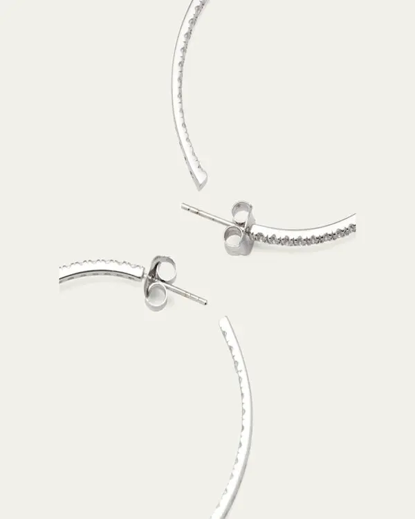 FANTASIA BY DESERIO 18k Gold-plated Sterling Cubic Zirconia Hoop Earrings