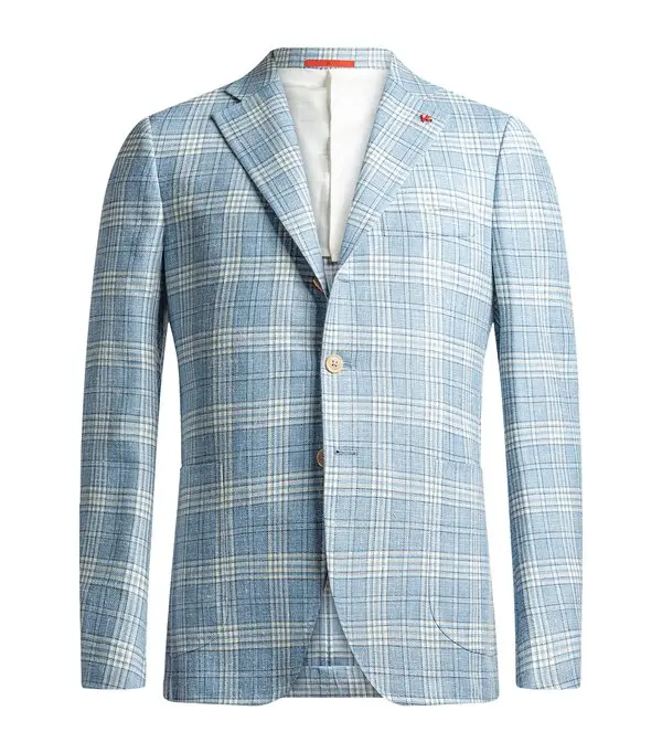 Isaia Single-breasted Blazer - Blue