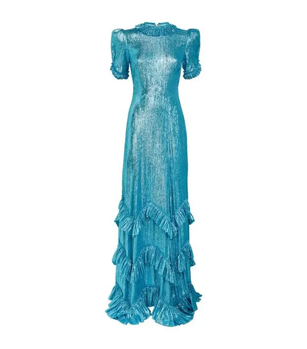 The Vampire'S Wife The Sky Rocket Maxi Dress In Blue 30% Off