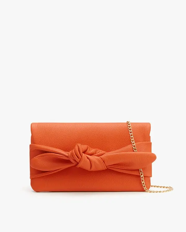 Cuyana Bow Clutch - Orange