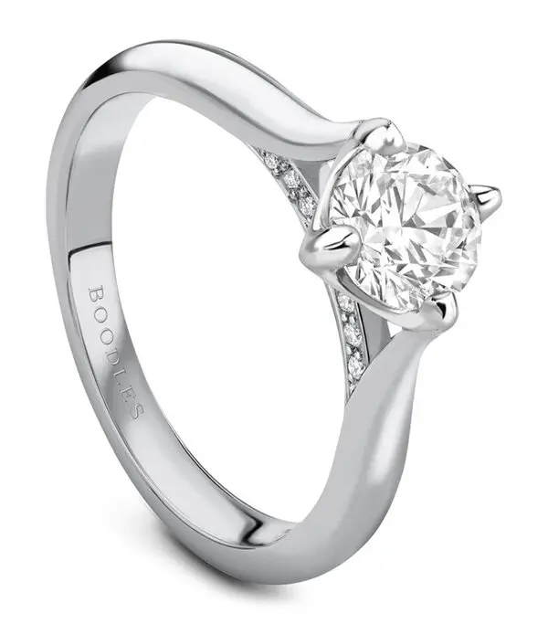 BOODLES Platinum And Diamond Brilliance Engagement Ring - Silver