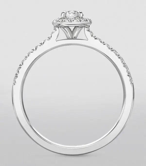 BOODLES Platinum And Diamond Vintage Engagement Ring