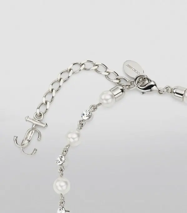 JIMMY CHOO Pearl Crystal Anklet