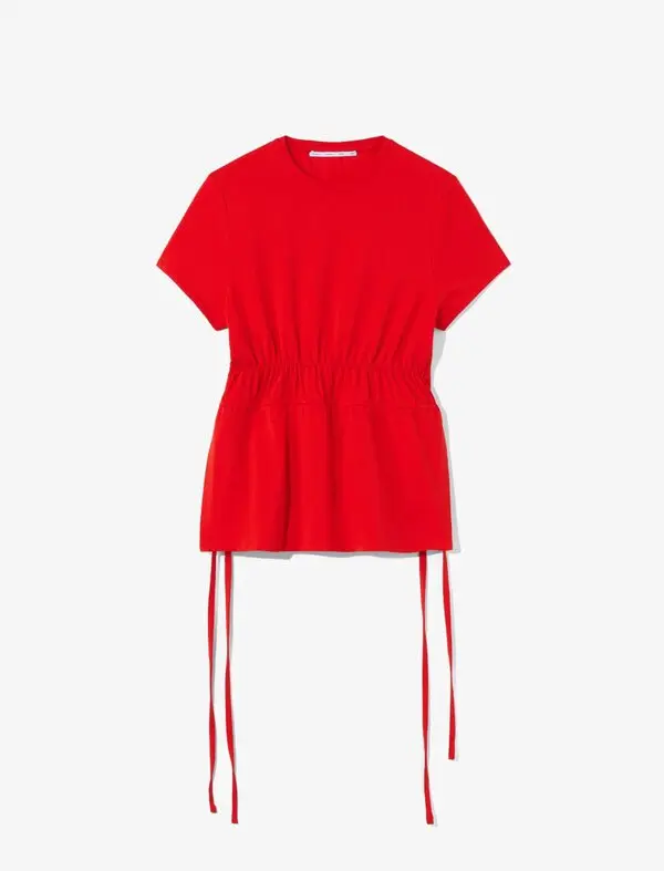 Proenza Schouler White Label Ruched Side Tie T-shirt M