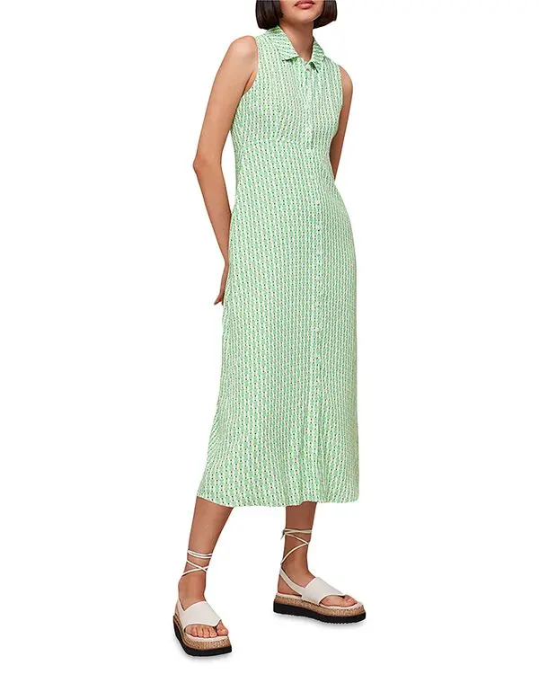 Whistles Vertical Stack Shirt Dress