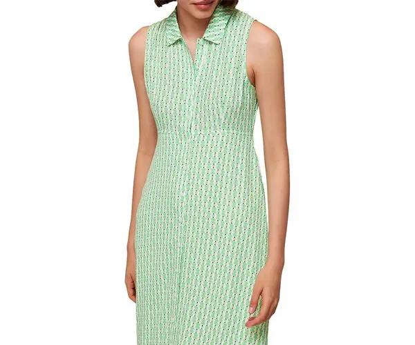 Whistles Vertical Stack Shirt Dress