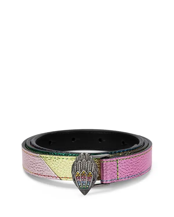 Kurt Geiger Metallic Leather Belt - Multi