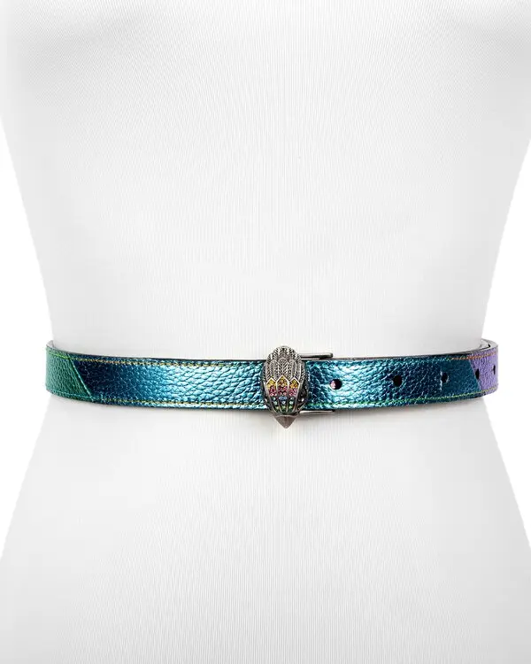 Kurt Geiger Metallic Leather Belt - Multi | Editorialist display picture 1