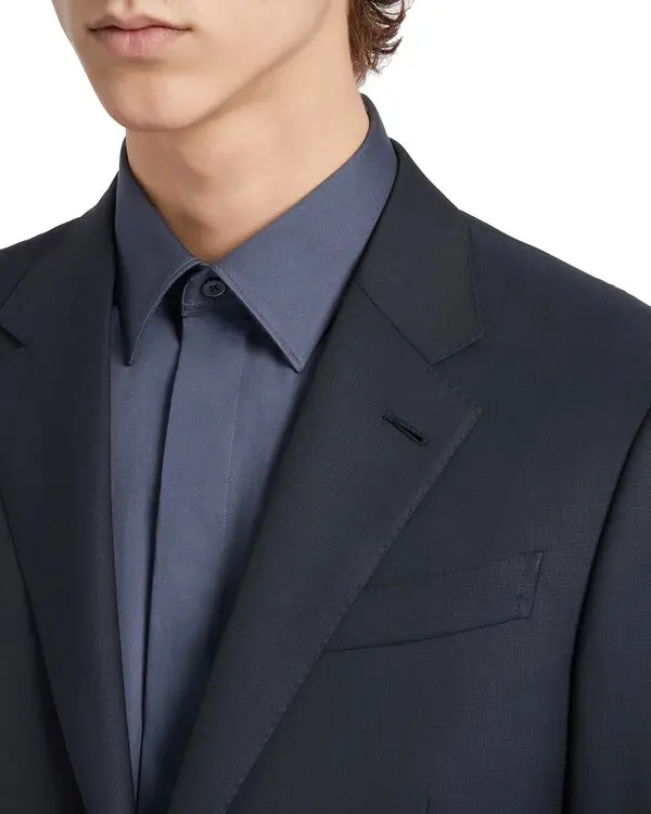 Zegna Trofeo Regular Fit Suit - Navy