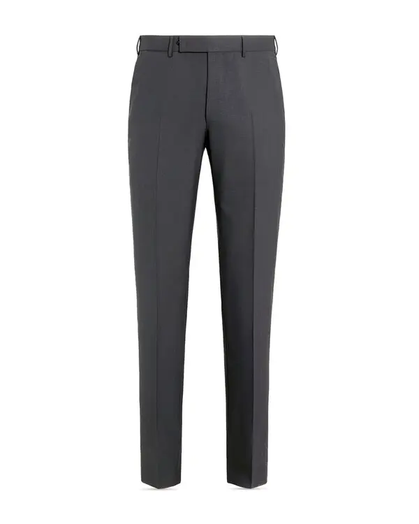 Zegna High Performance Wool Pants - Dark Gray