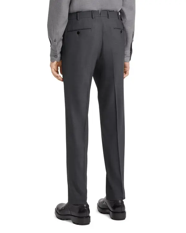 Zegna High Performance Wool Pants - Dark Gray