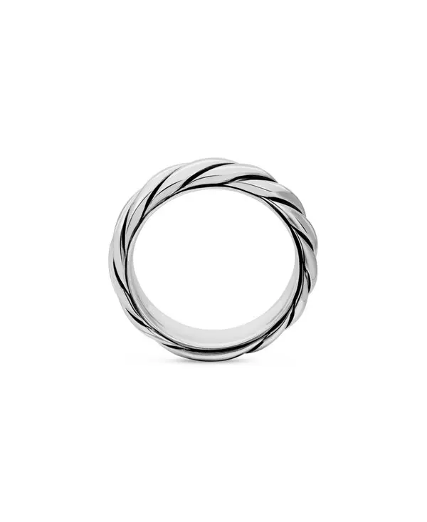David Yurman Sterling Sculpted Cable Band Ring