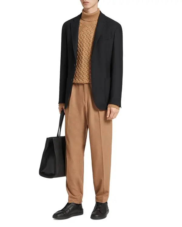 Zegna Trofeo Cashmere Blazer - Black
