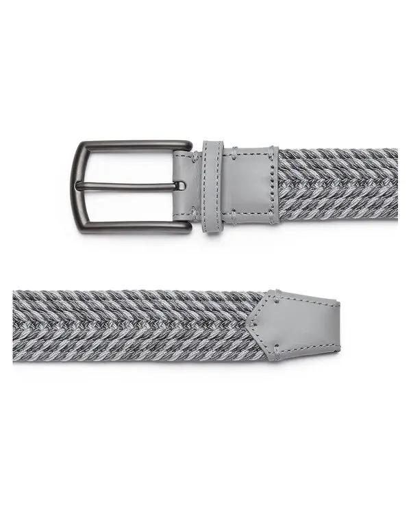 Zegna Braided Belt - Medium Gray