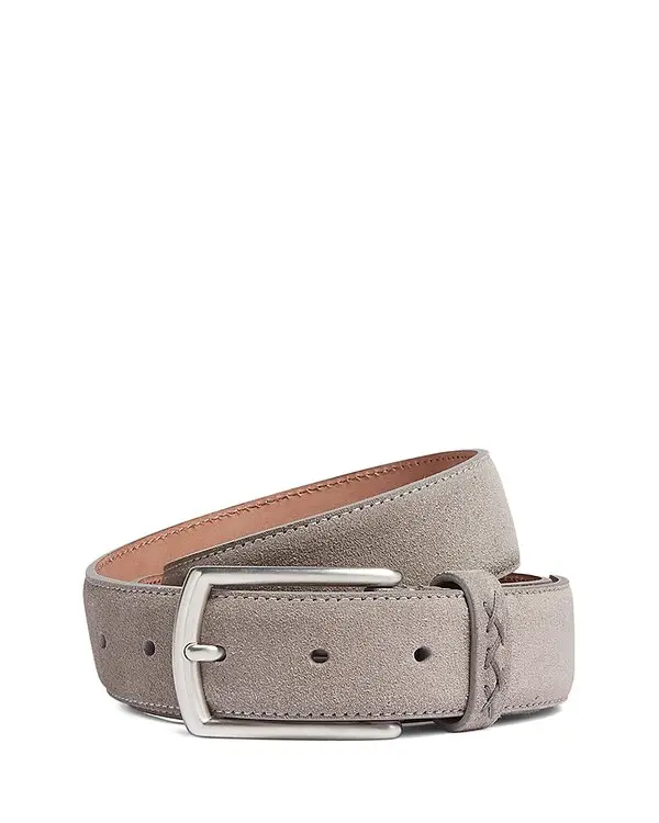 Zegna Z Lux Suede Belt - Gray