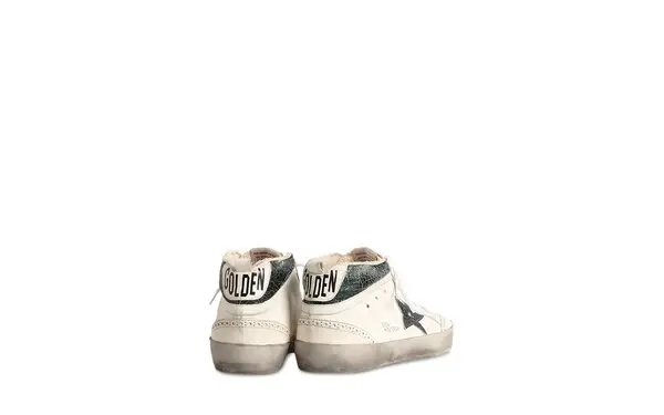 GOLDEN GOOSE Mid Star Wingtip Sneakers - White/ivory
