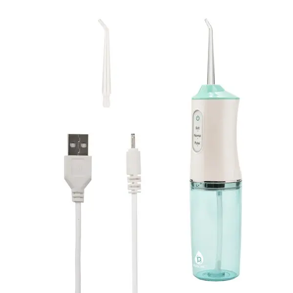 PURSONIC Usb Rechargeable Water Flosser Helps Remove Plaque & Dilute Harmful Toxins - Turquoise,aqua