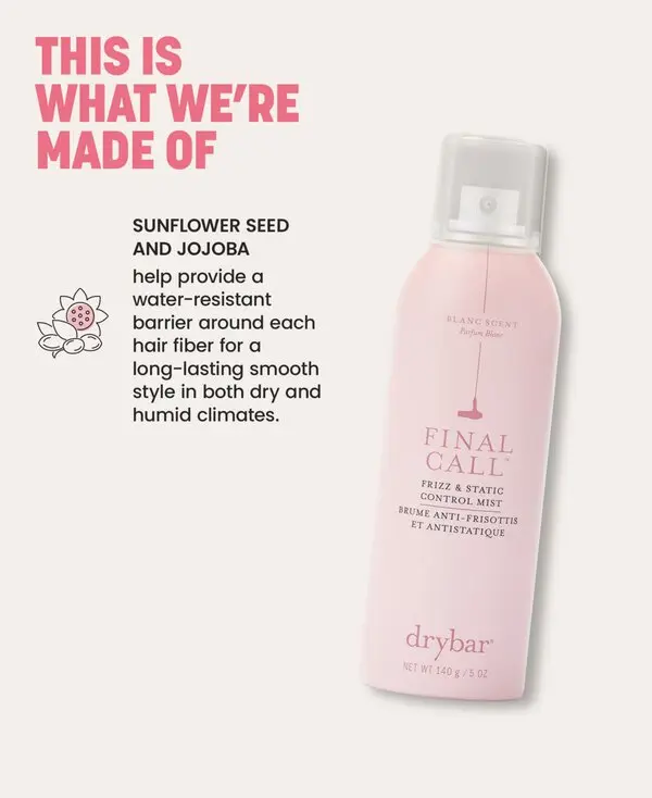 DRYBAR Final Call Frizz & Static Control Mist - No Color