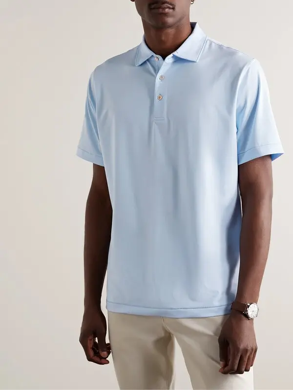 Peter Millar Jubilee Striped Tech-jersey Golf Polo Shirt