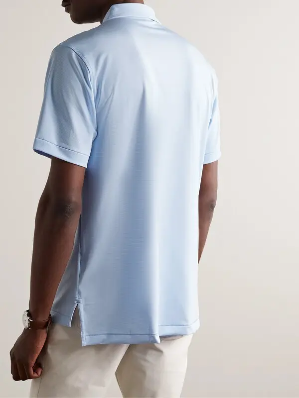 Peter Millar Jubilee Striped Tech-jersey Golf Polo Shirt