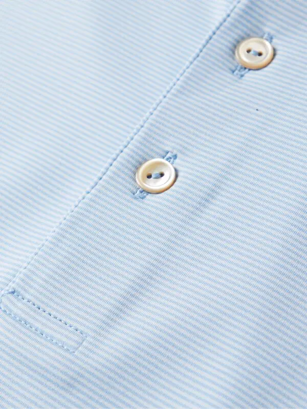 Peter Millar Jubilee Striped Tech-jersey Golf Polo Shirt